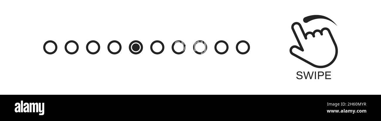 Swipe vector vectors hi-res stock photography and images - Alamy