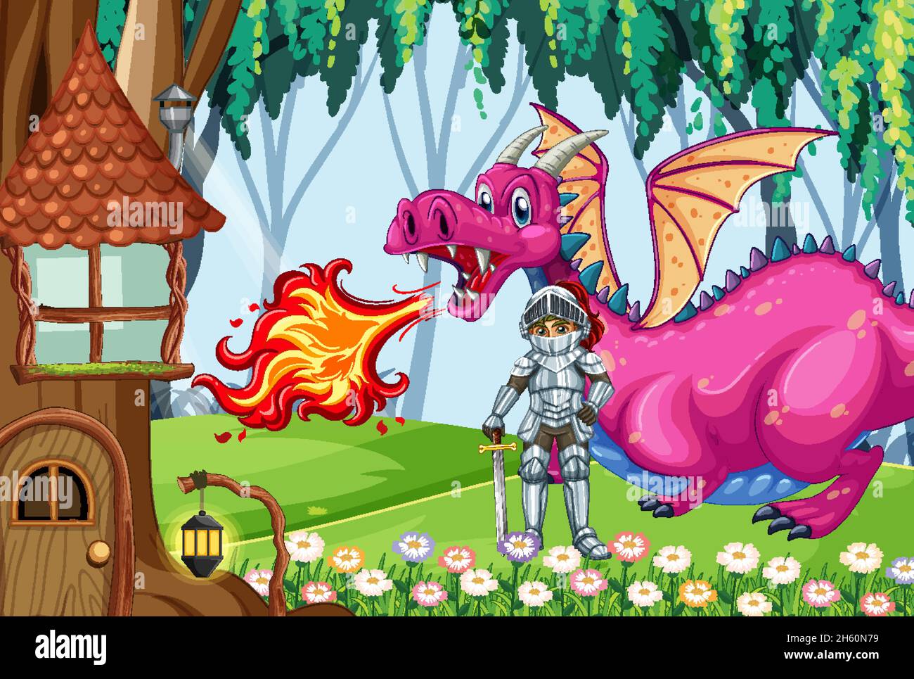 Enchanted Dragon Scene