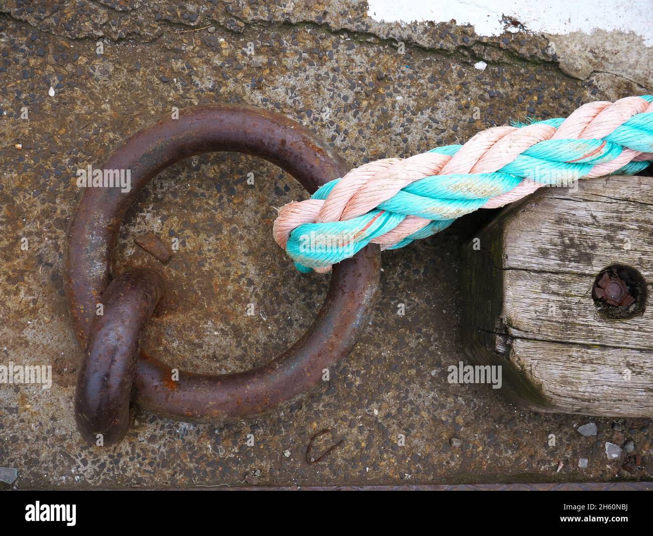 Rusted Iron Boat Mooring Ring High Resolution Stock Photography and ...