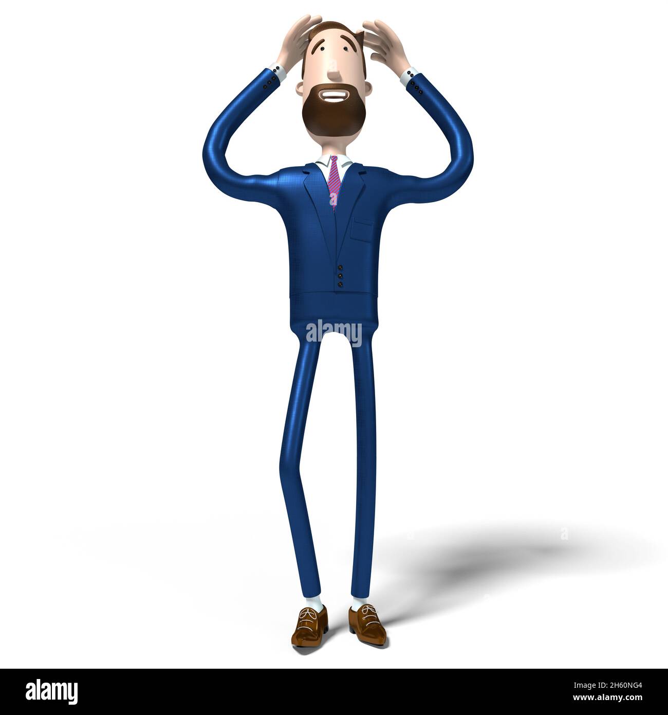 Business Man Thinking Animation