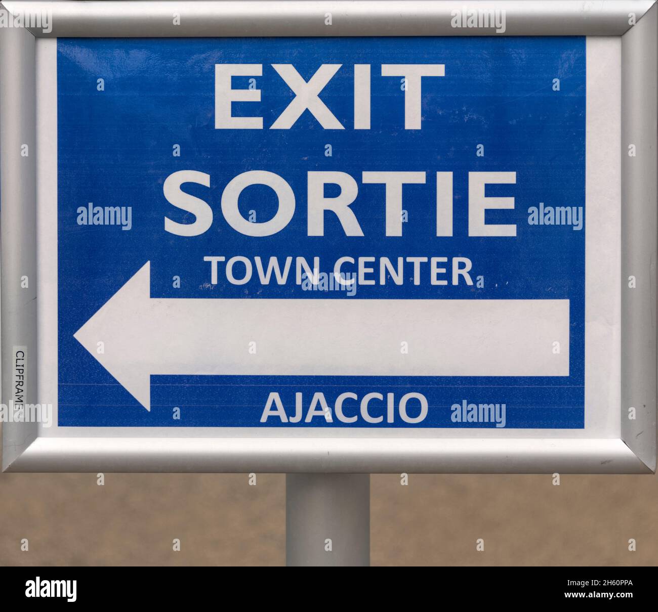Info sign corsica france hi-res stock photography and images - Alamy