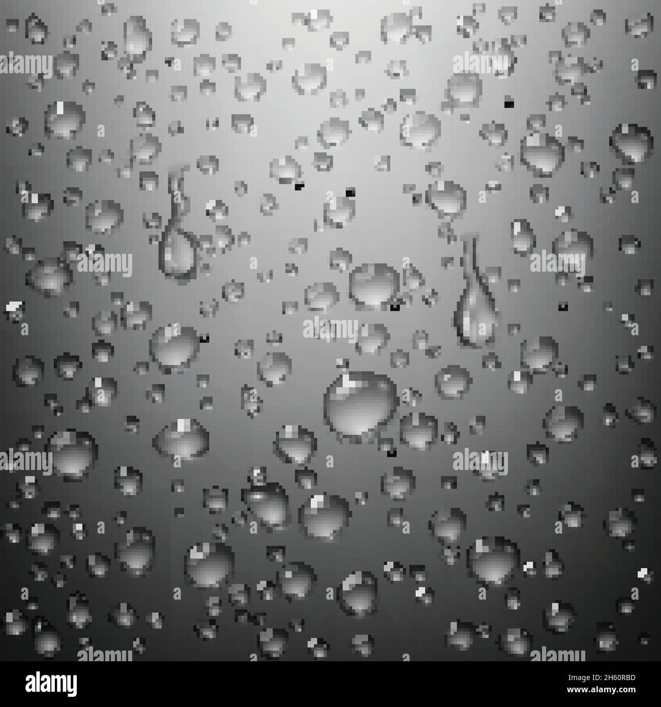 Realistic clean water drops background with transparent natural ...