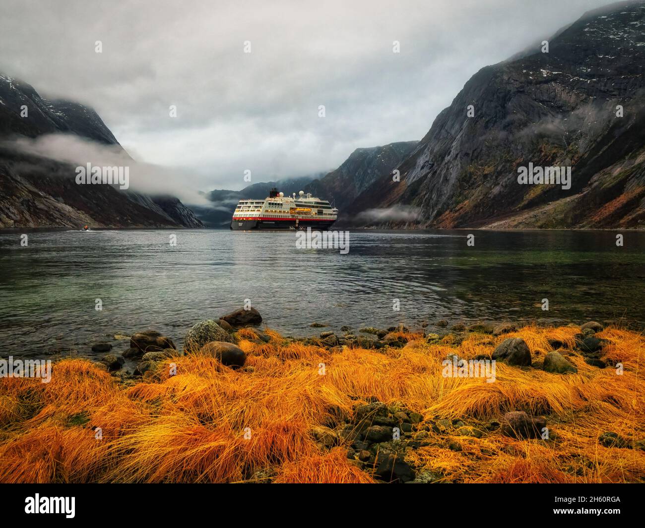 Hurtigruten's expedition ship MS Maud on its first venture into ...