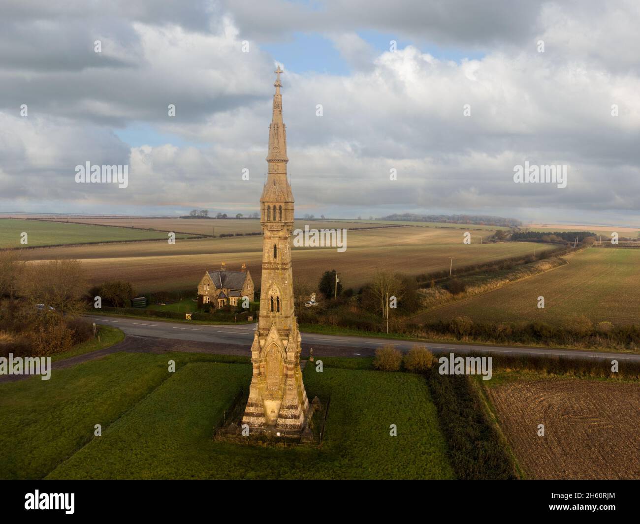 Aerial view east yorkshire village hi-res stock photography and images ...