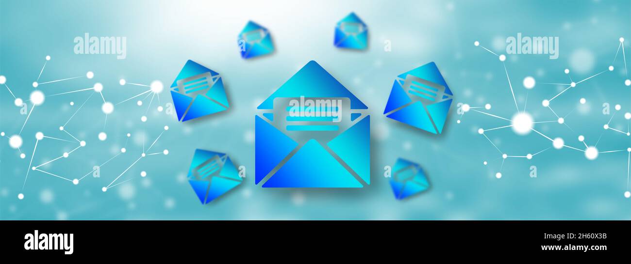 Illustration of a message concept Stock Photo - Alamy