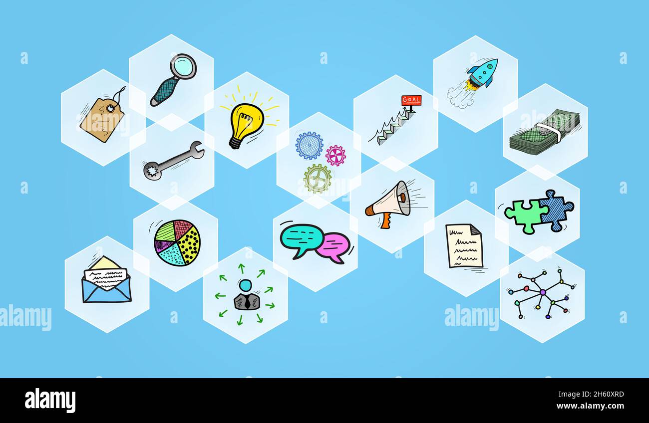Illustration of a business strategy concept Stock Photo - Alamy