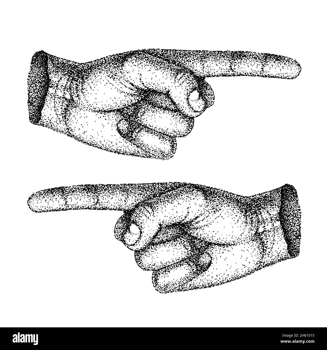 Sketch man pointing hi-res stock photography and images - Alamy