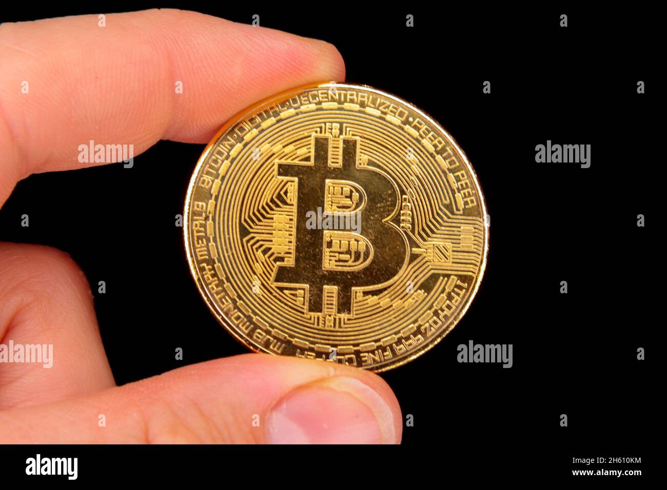 Crypto currency physical metal hi-res stock photography and images - Alamy