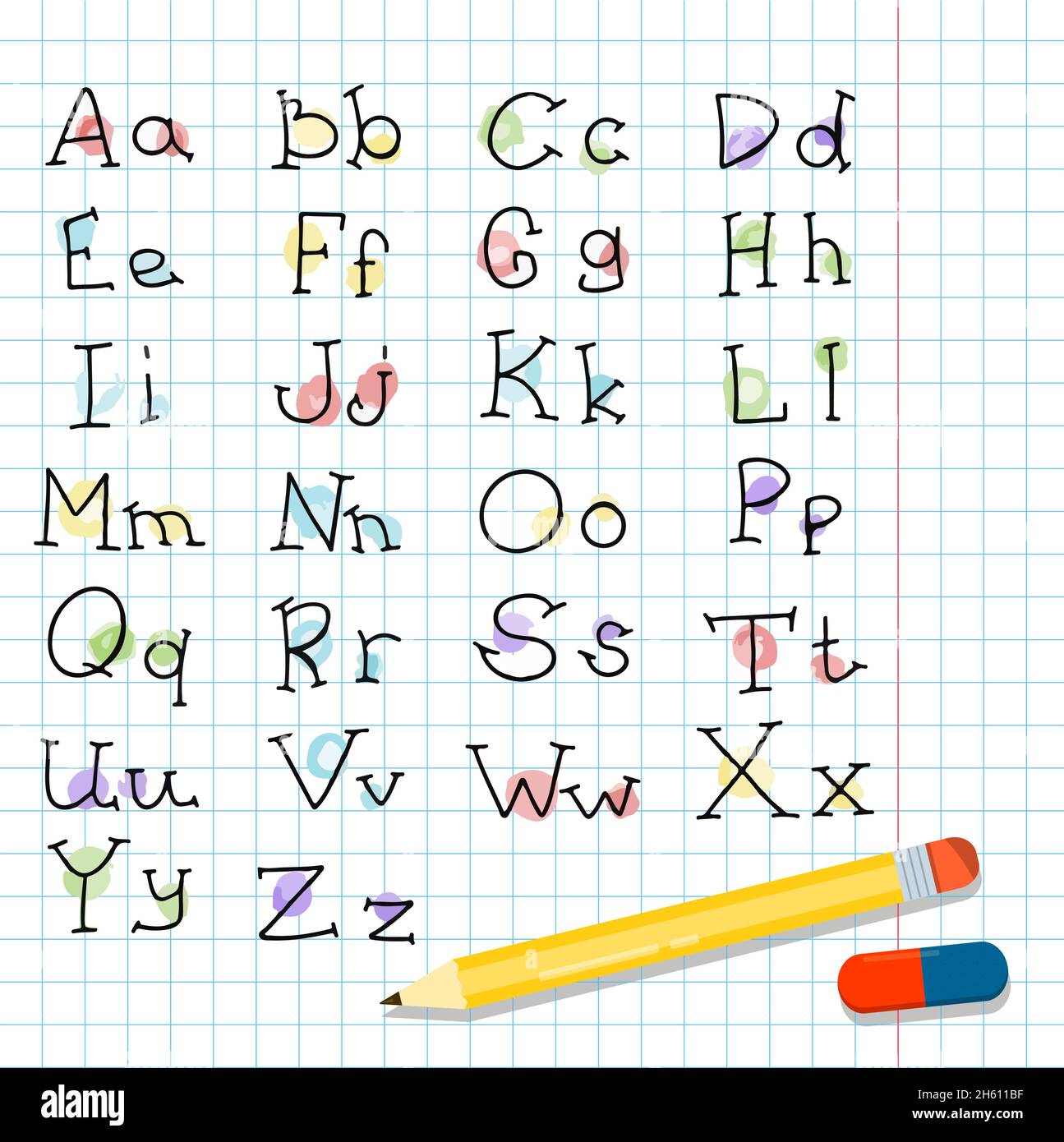 Large capital letters Stock Vector Images - Alamy