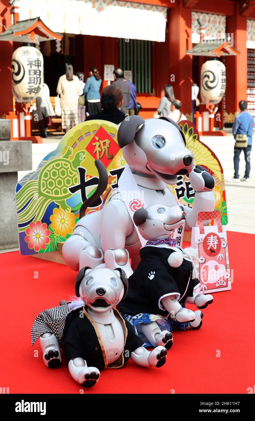 Tokyo, Japan. 12th Nov, 2021. Japanese electronics giant Sony's robot ...