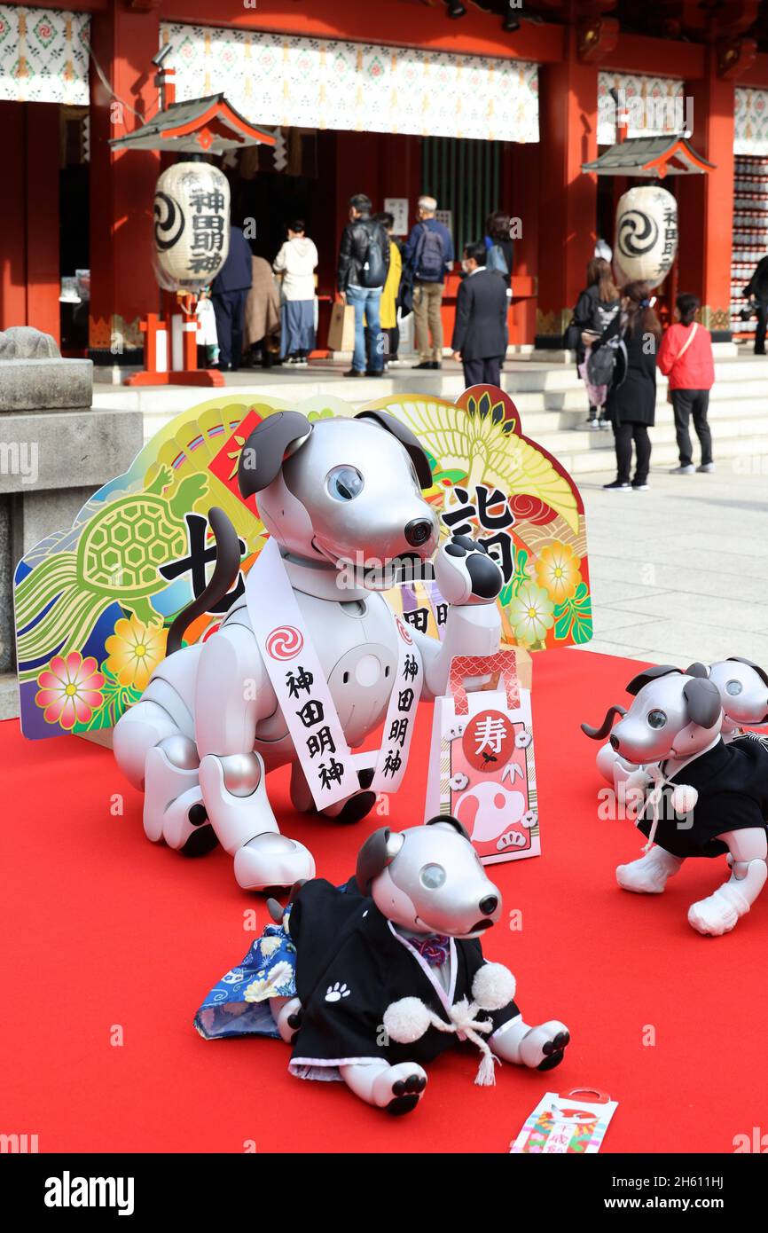 Tokyo, Japan. 12th Nov, 2021. Japanese electronics giant Sony's robot ...