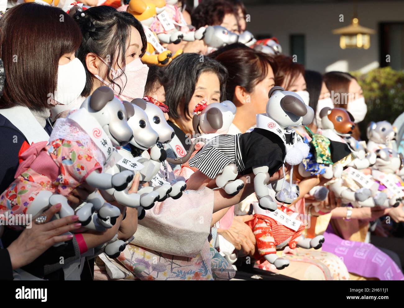 Tokyo, Japan. 12th Nov, 2021. Japanese electronics giant Sony's robot ...