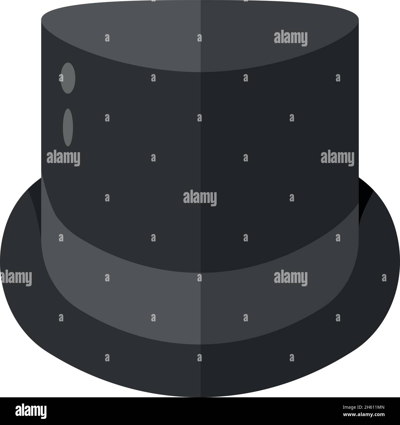 Vector Flat Design Top Hat Stock Vector Image & Art - Alamy