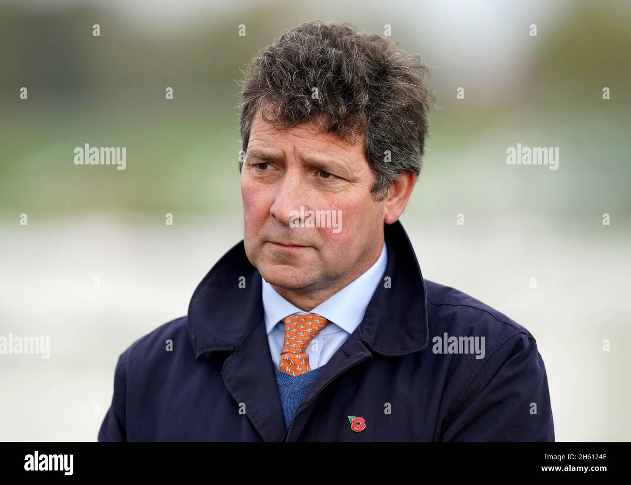 Trainer Ian Williams at Worcester racecourse. Picture date: Friday ...