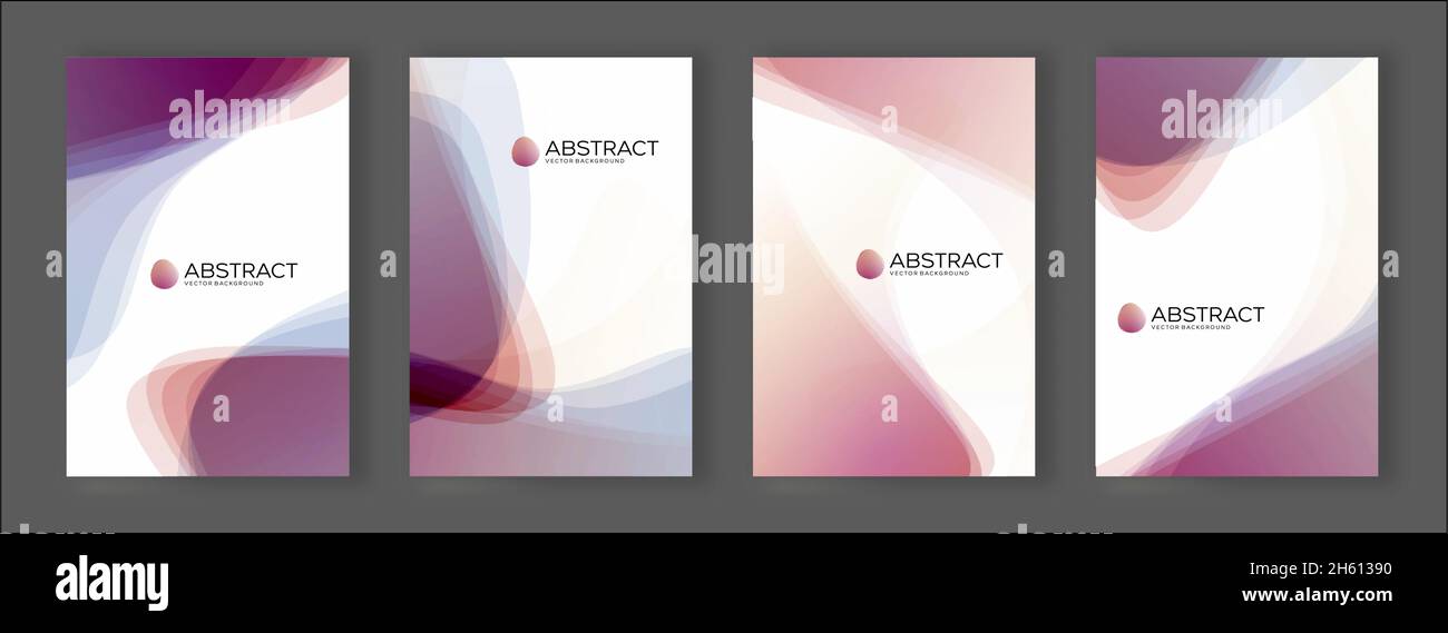Vector design Set . Colorful gradients. Future geometric Cards Stock ...