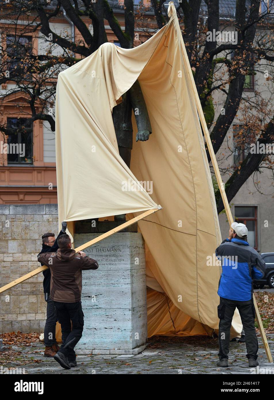 Weimar, Germany. 12th Nov, 2021. A monument to KPD leader Ernst ...