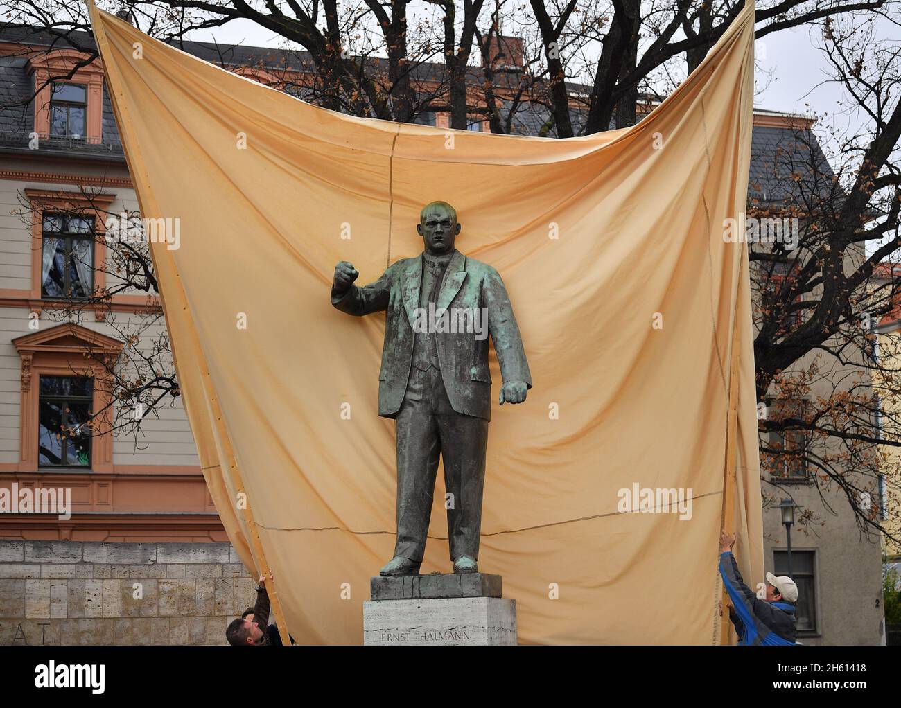 Weimar, Germany. 12th Nov, 2021. A monument to KPD leader Ernst ...