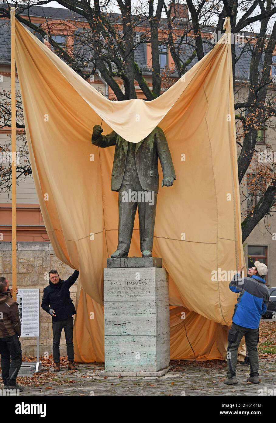 Weimar, Germany. 12th Nov, 2021. A monument to KPD leader Ernst ...