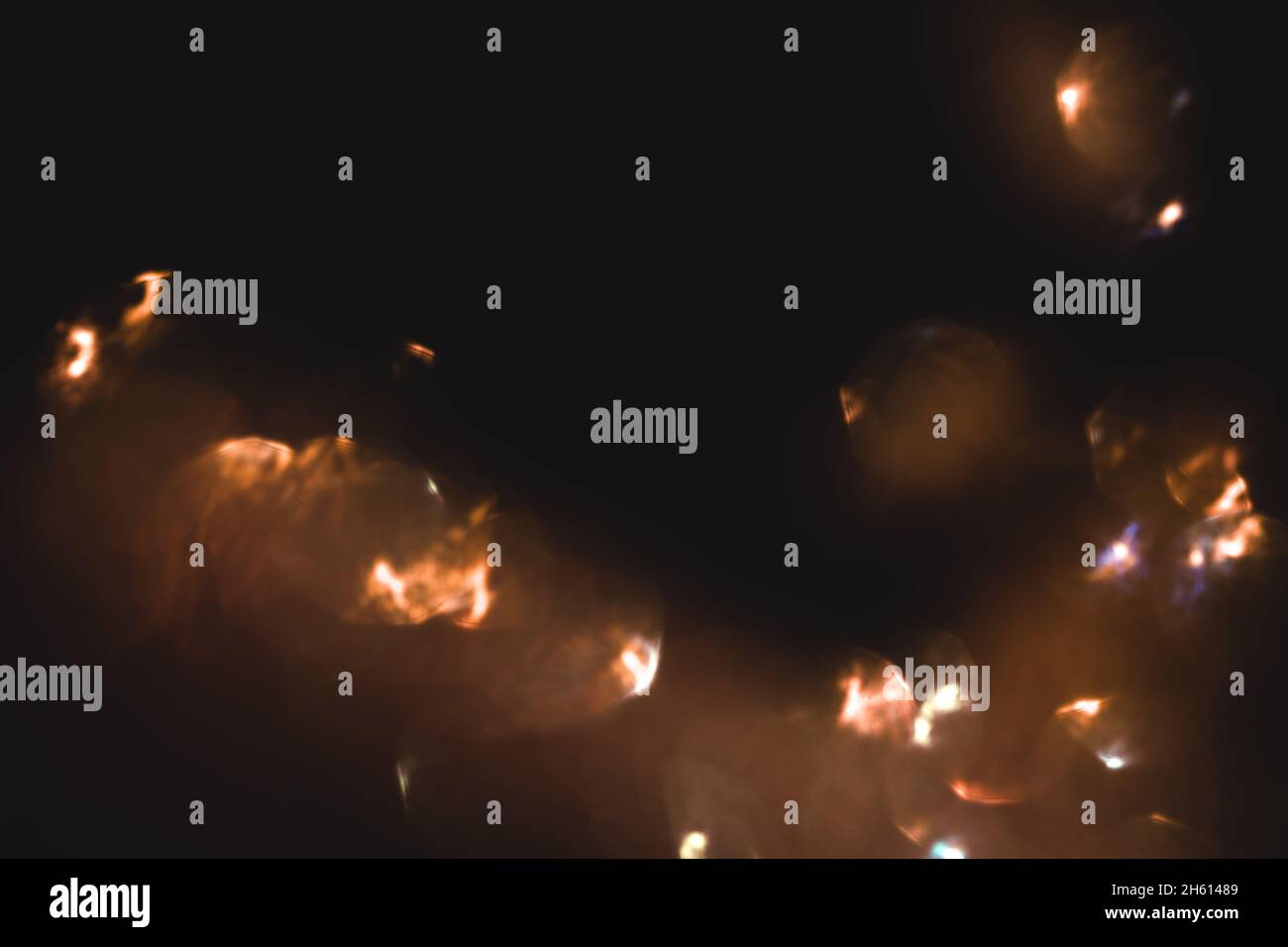 golden retro film lens flare bokeh analog photo overlay Stock Photo - Alamy