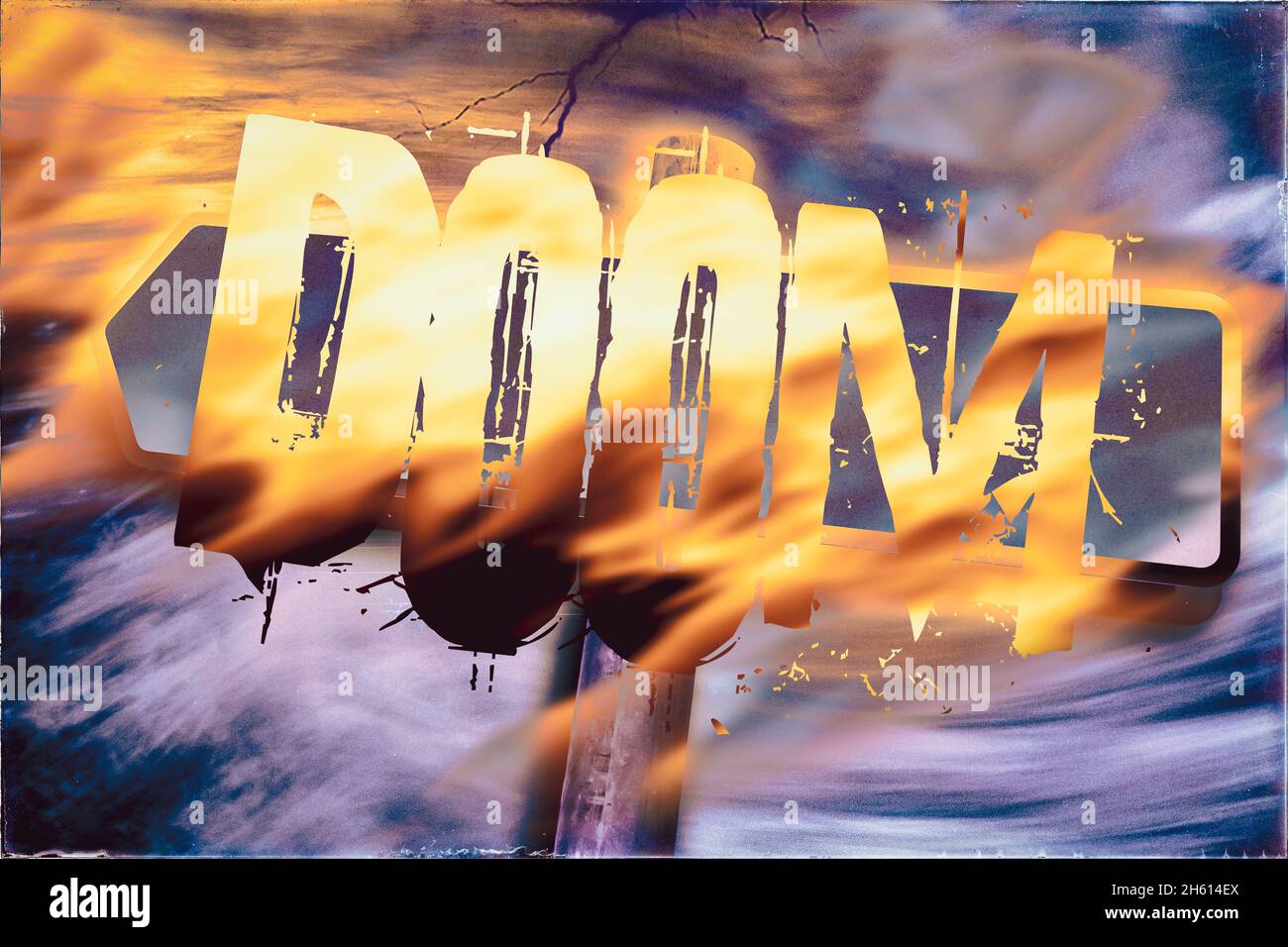 Horror exit sign hi-res stock photography and images - Alamy