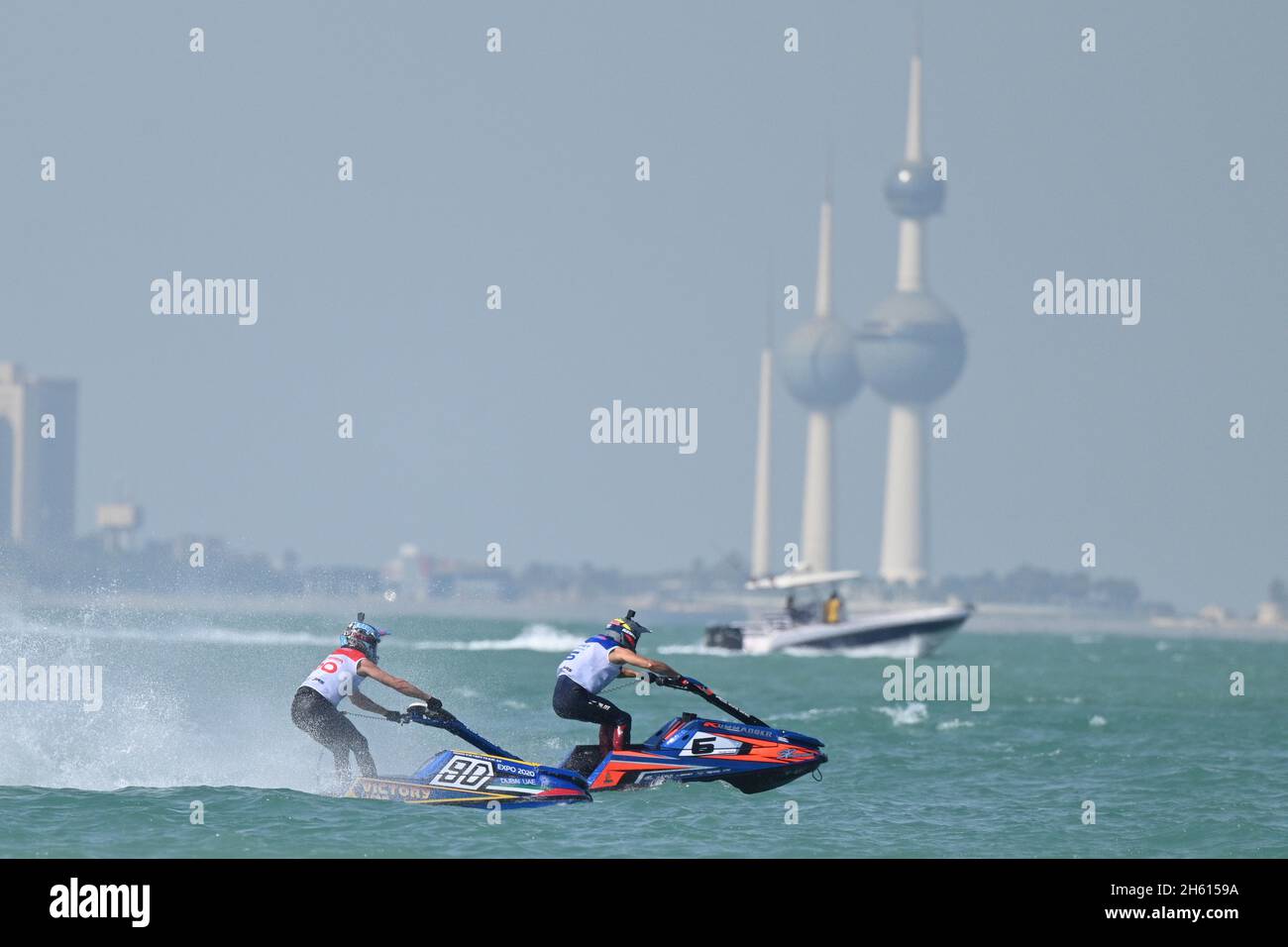 Kuwait City, Kuwait. 12th Nov, 2021. Kevin Reiterer (L) of the United ...