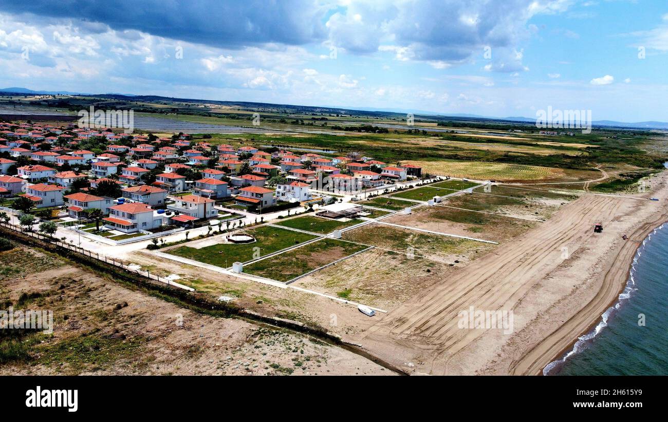 Drone View city Stock Photo - Alamy