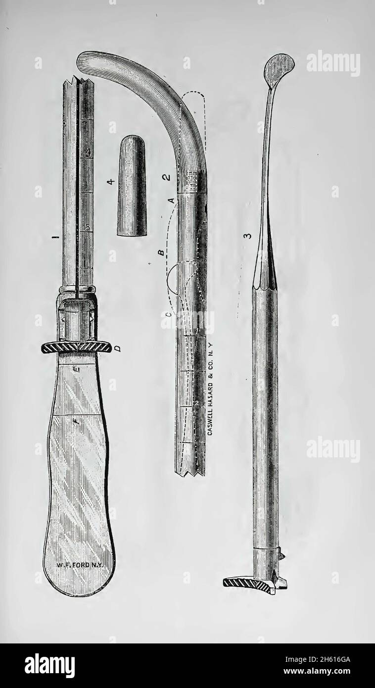 19th-century surgical instruments from a catalog Stock Photo - Alamy