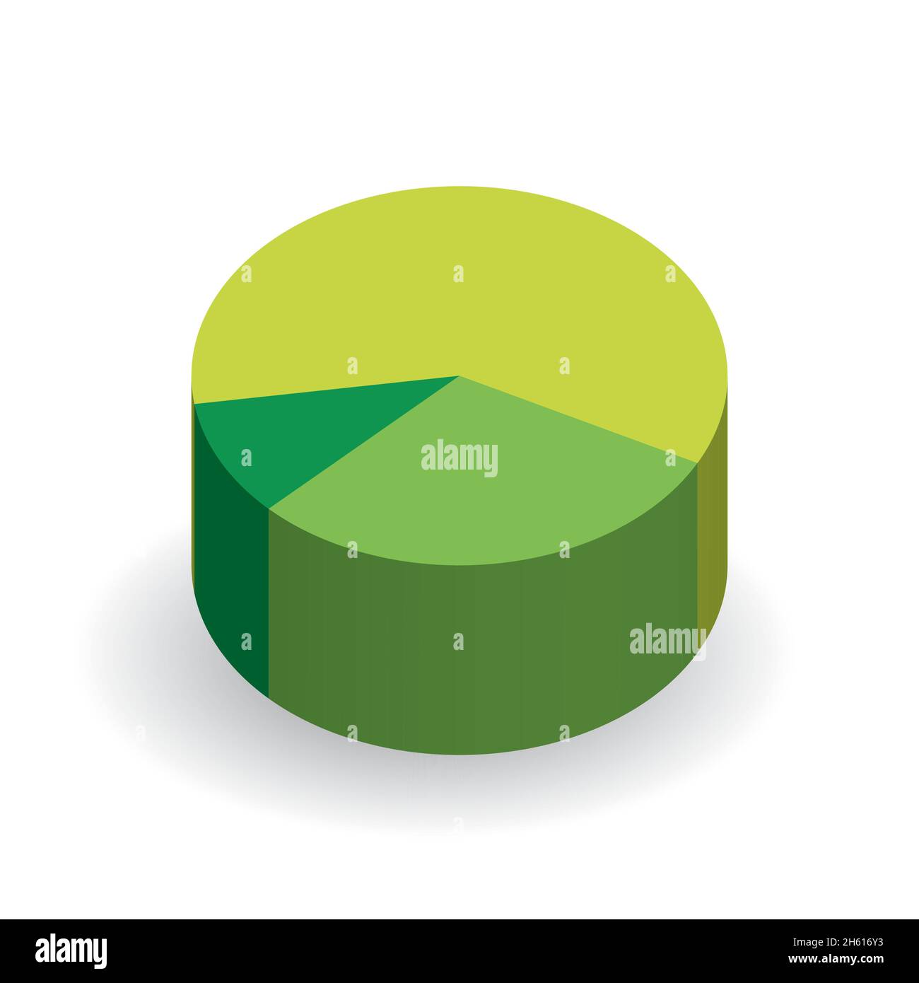 Green pie chart design element Stock Vector Image & Art - Alamy