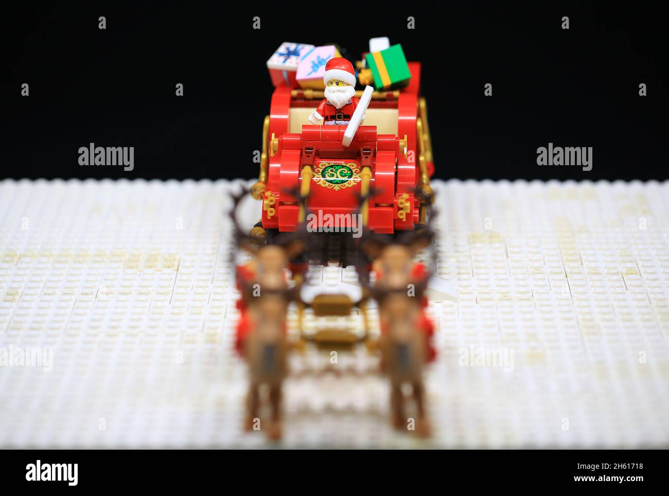 Christmas Santa Claus team is ready for celebrating Stock Photo - Alamy