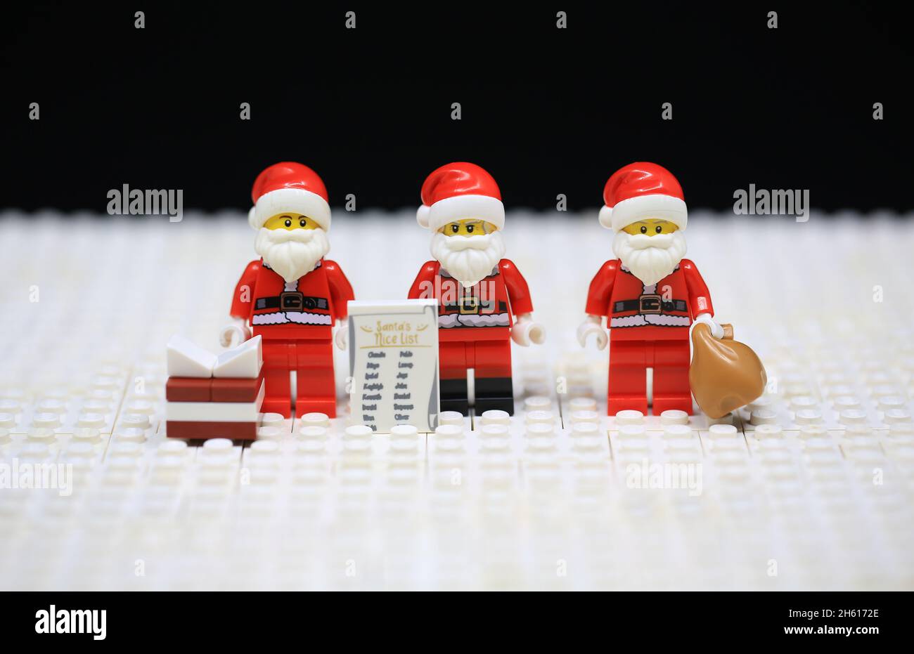 Christmas Santa Claus team is ready for celebrating Stock Photo - Alamy