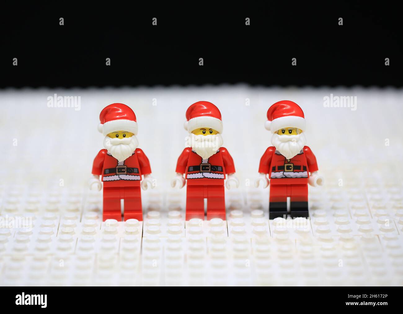 Christmas Santa Claus team is ready for celebrating Stock Photo - Alamy