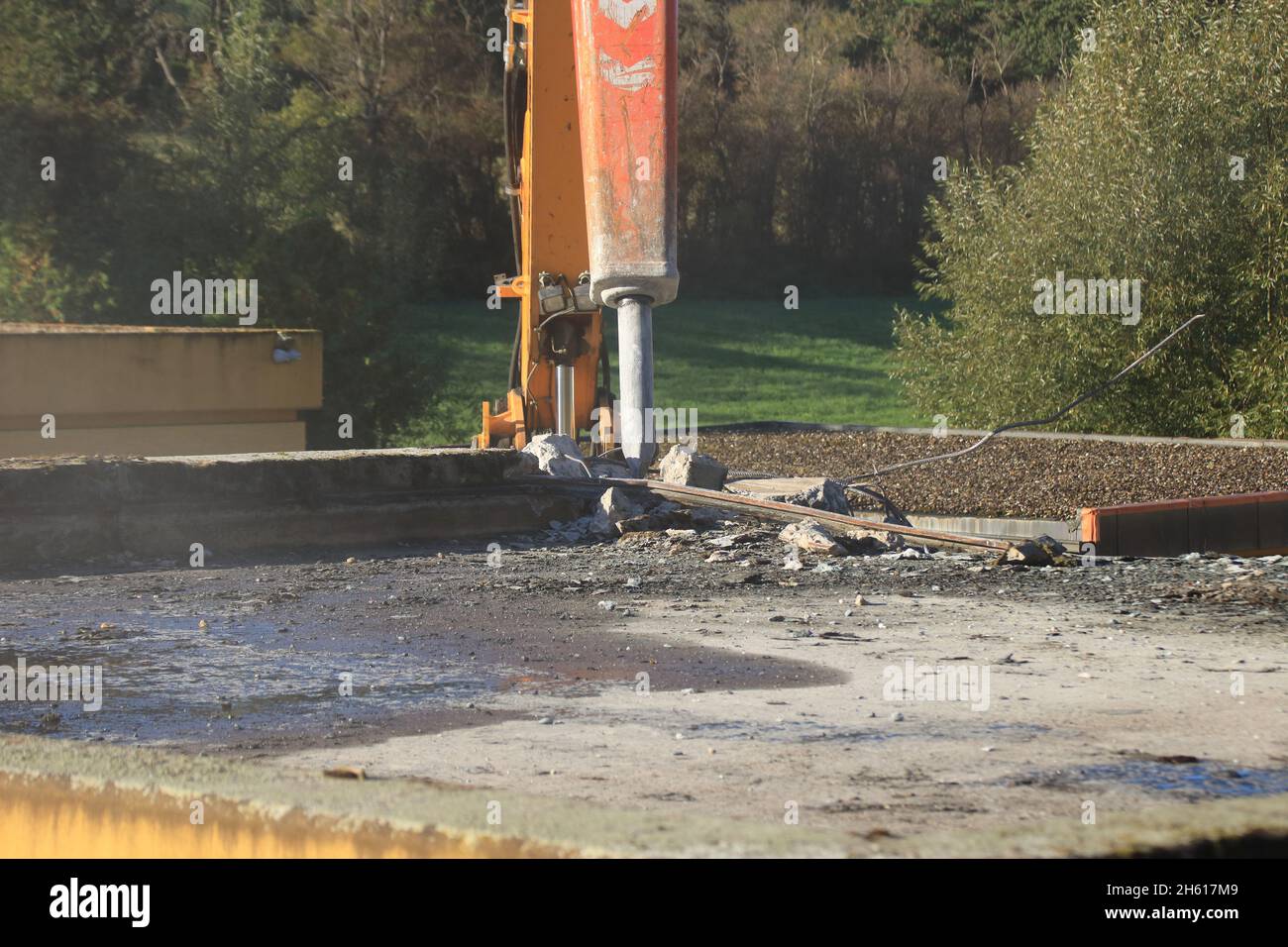 Ceiling demolition hi-res stock photography and images - Alamy