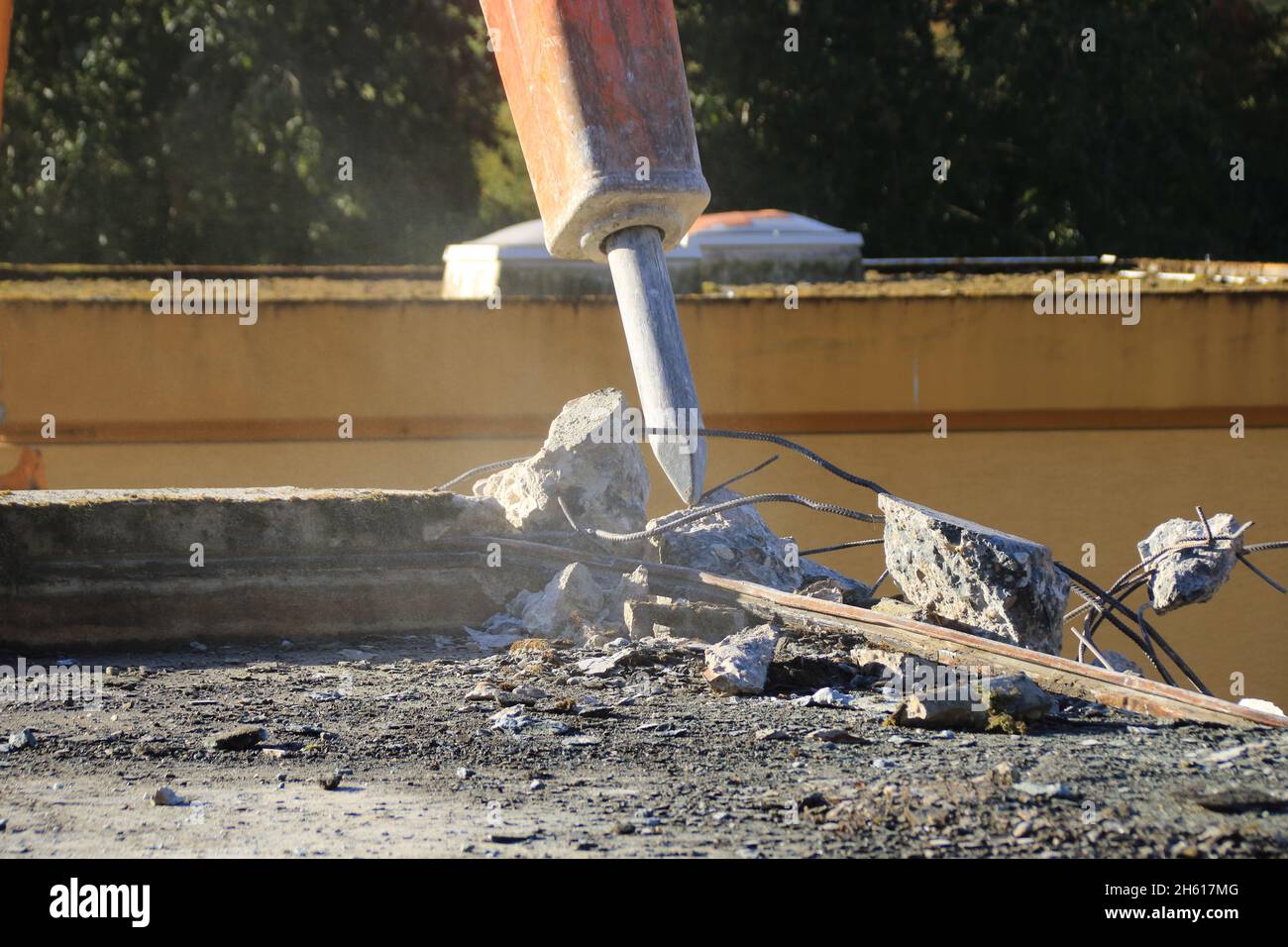Ceiling demolition hi-res stock photography and images - Alamy