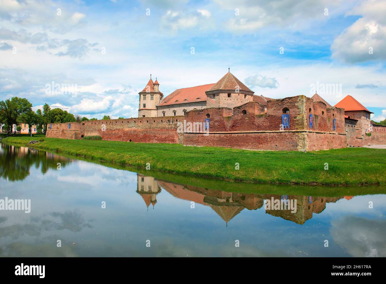 Fagaras castle, Transilvanya, Romania, town, history, swans, ducks ...