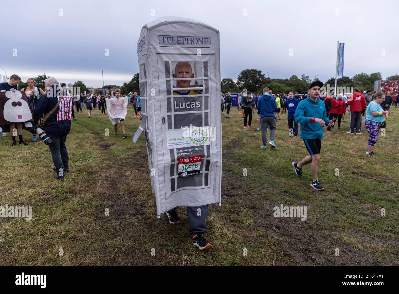 Fancy dress runners in various costumes ahead of the 2021 London ...