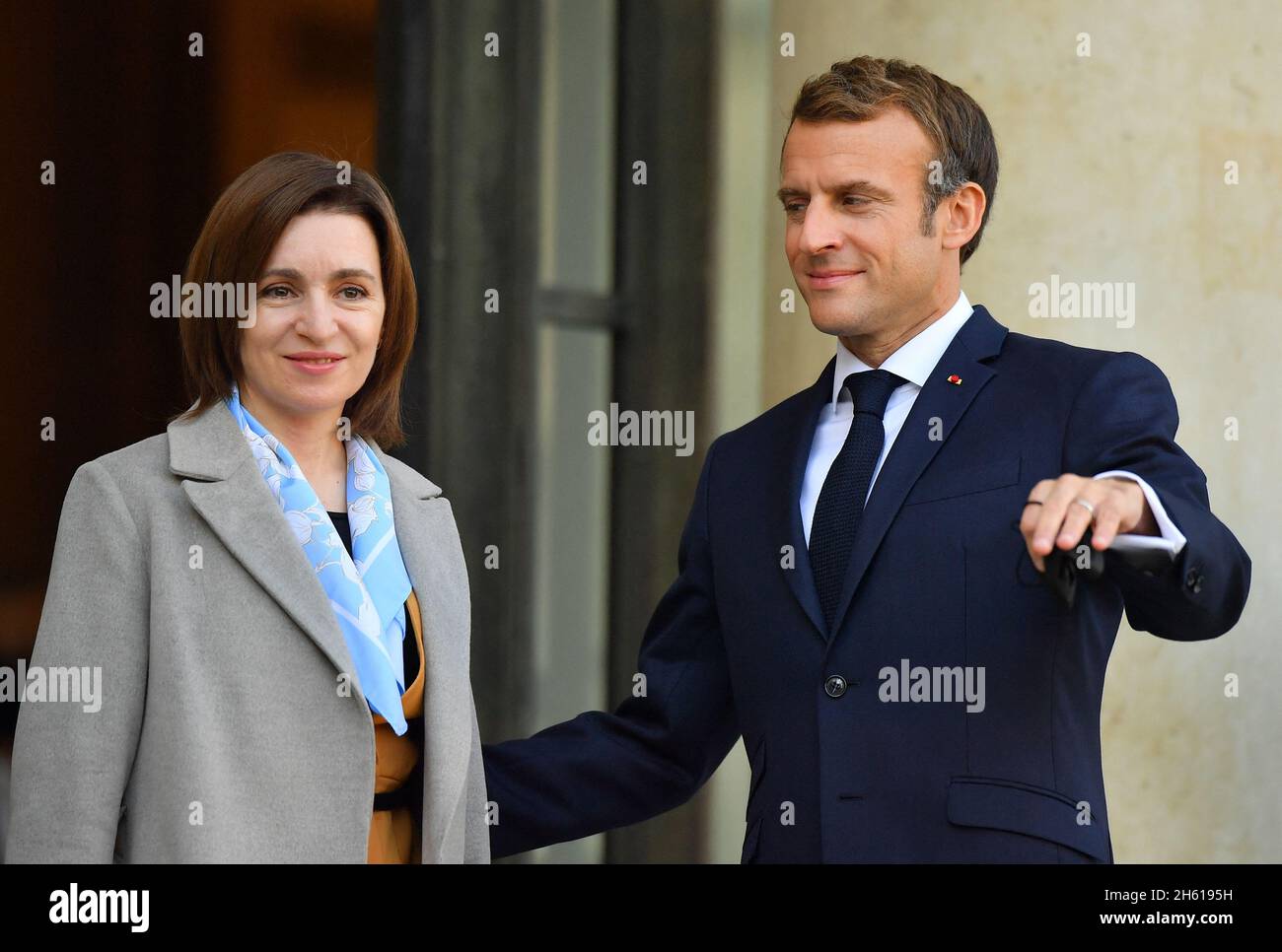 Paris, France. 12th Nov, 2021. France's President Emmanuel Macron ...