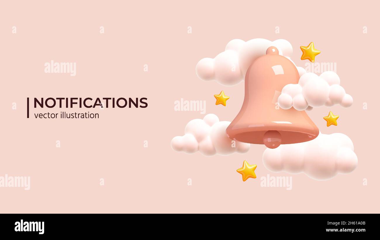 Notification message bell icon alert and alarm icon. Bell notification ...