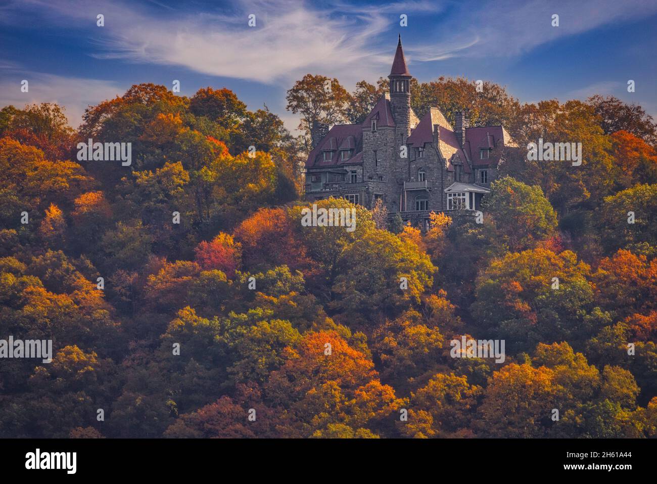 Castle Rock a hidden castle In New York Stock Photo - Alamy