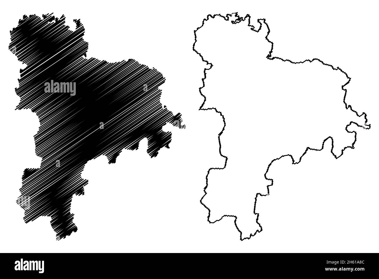 Tiruppur district (Tamil Nadu State, Republic of India) map vector ...