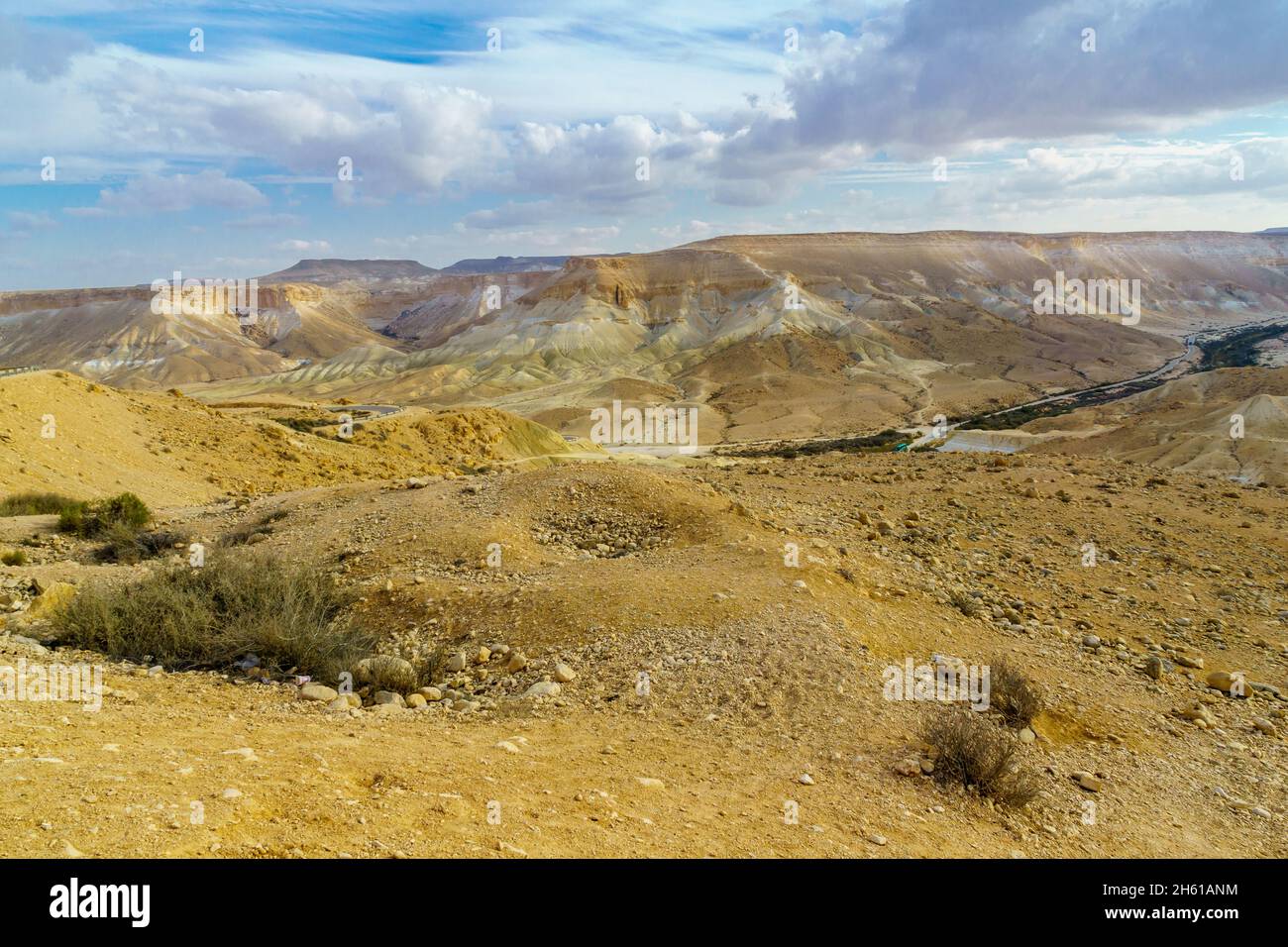 View of Nahal Zin landscape, in Sde Boker, the Negev Desert, Southern Israel Stock Photo - Alamy