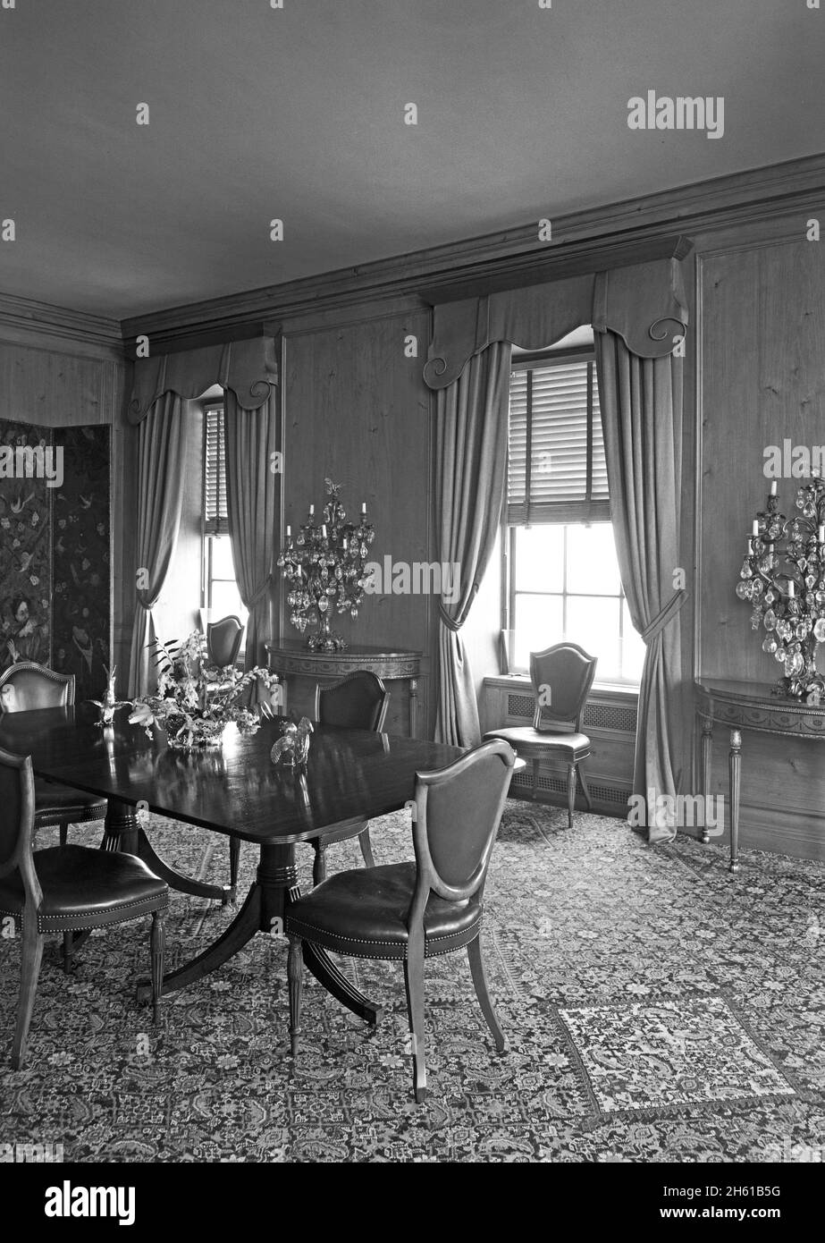 William R. Coe, residence, River House, New York City; 1941 Stock Photo ...