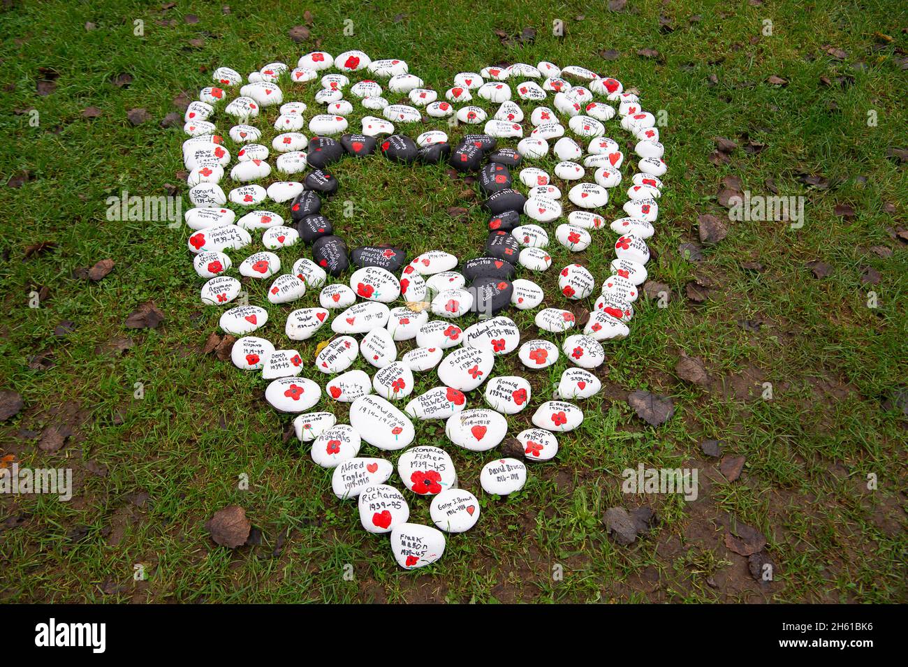 Ley Hill, Chesham, UK. 12th November, 2021. To mark Remembrance Day and ...