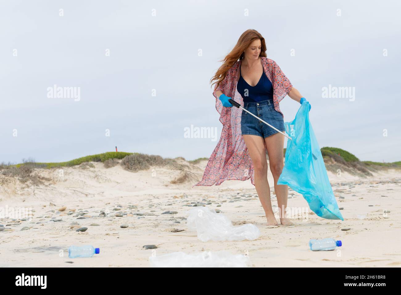 Plastic pollution waste reuse woman hi-res stock photography and images ...