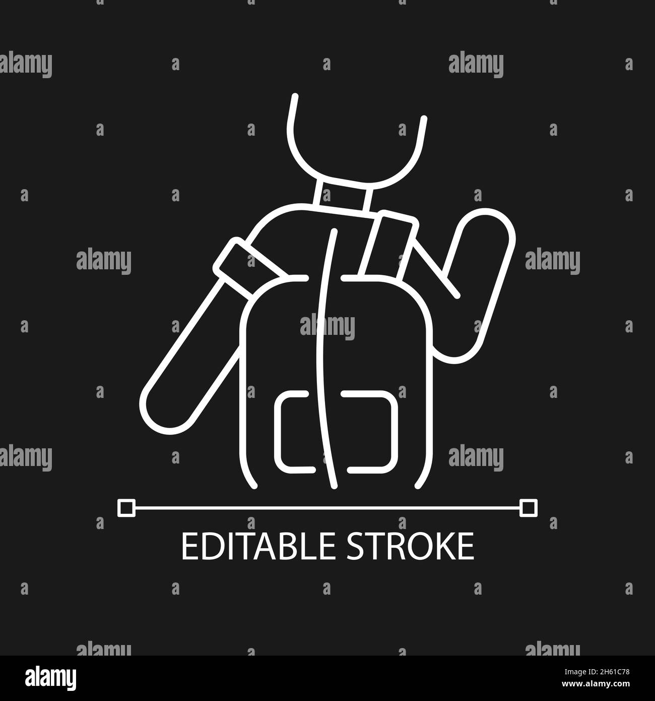 Incorrect use white linear icon for dark theme Stock Vector Image & Art ...