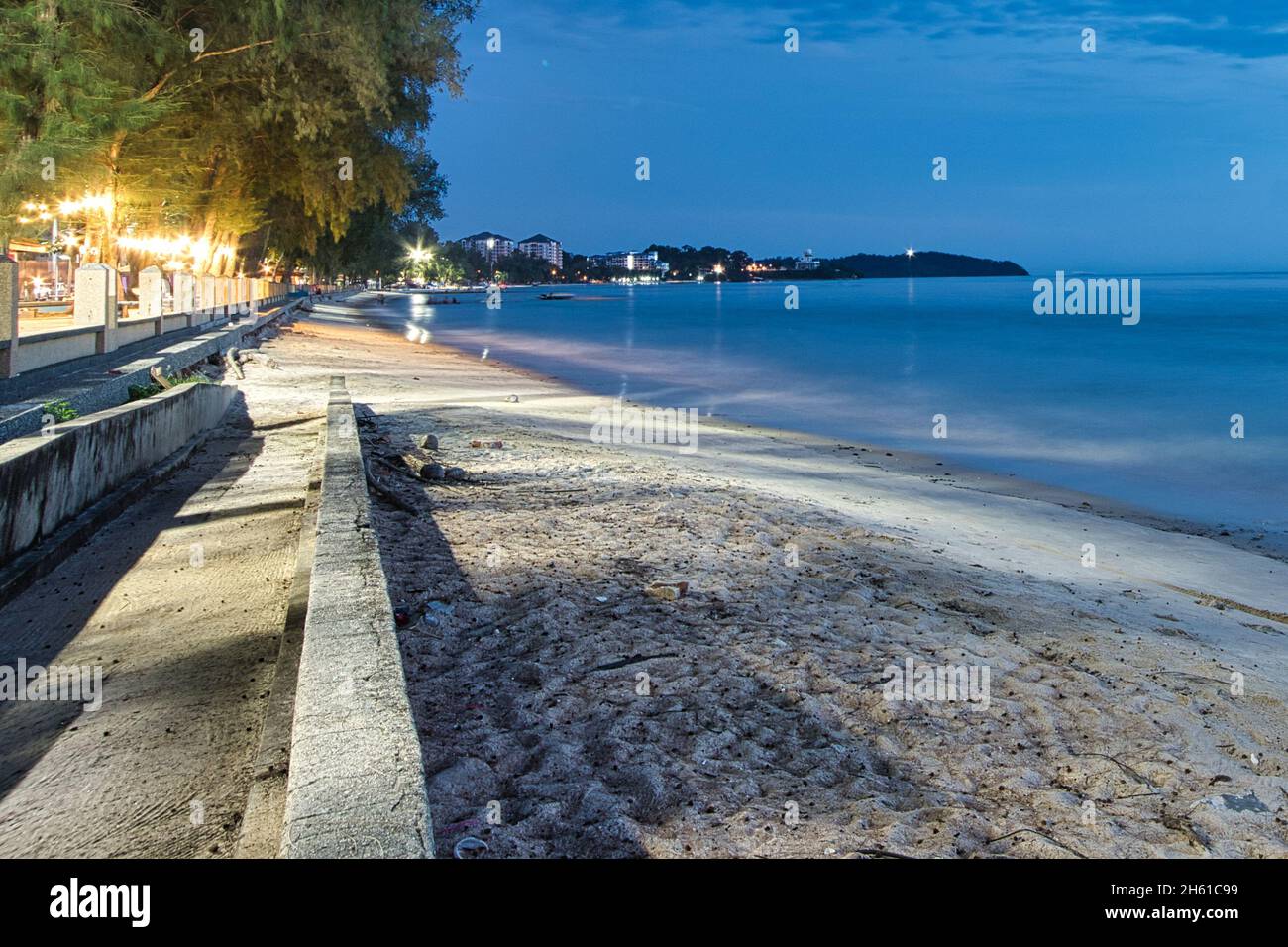 PORT DICKSON, MALAYSIA - Sep 22, 2021: a picture at the beach in Port ...