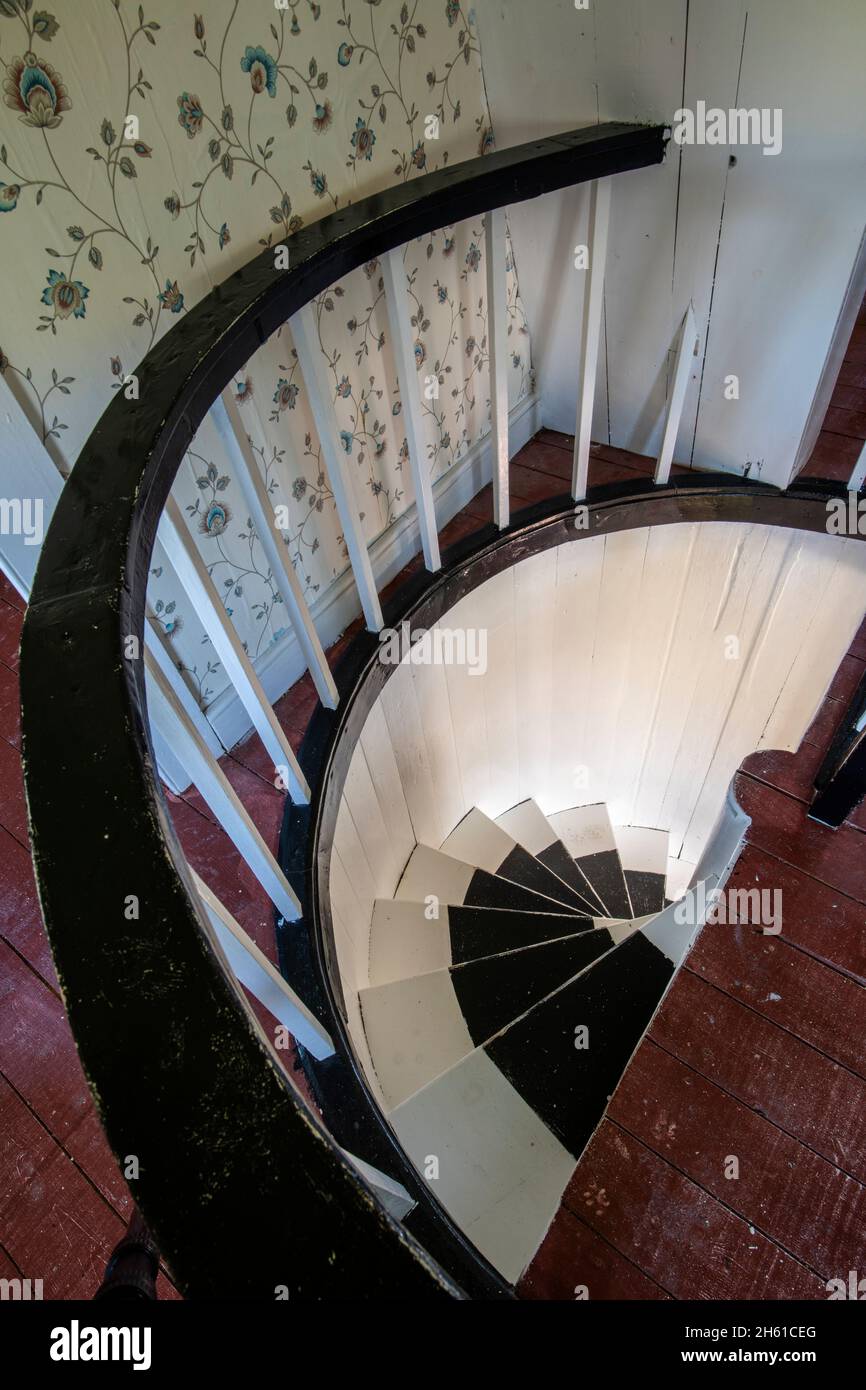 Interior of the historic Lane House (1867), Tilting, Newfoundland and ...
