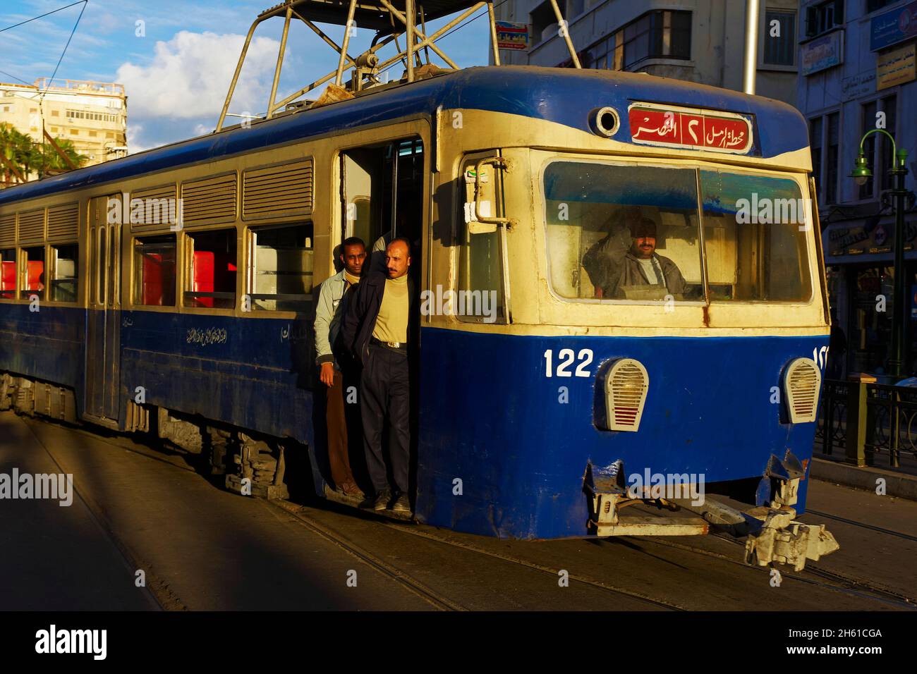 Egypte, la côte méditerranéenne, Alexandrie, le tramway. // Egypt ...