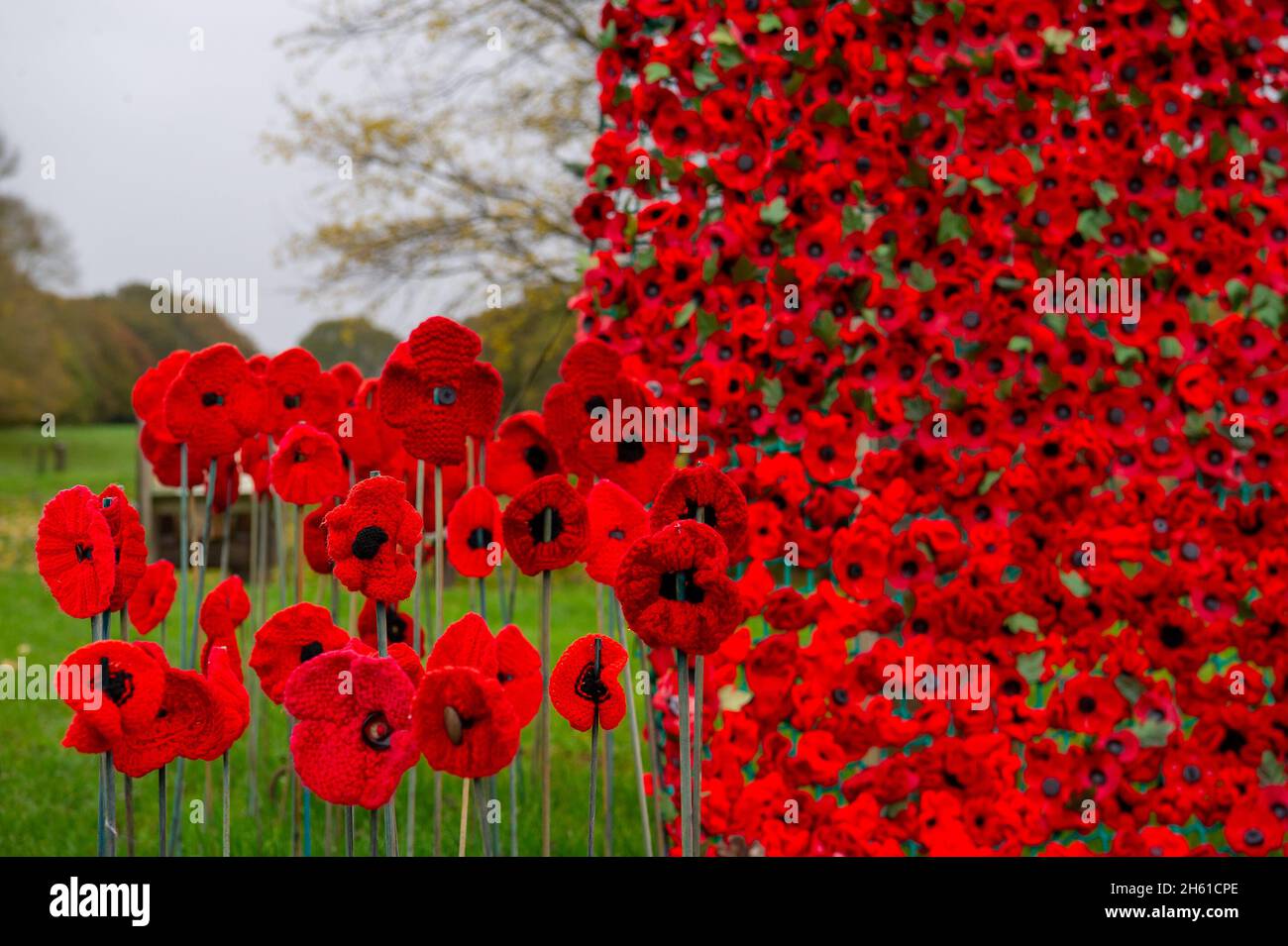 Ley Hill, Chesham, UK. 12th November, 2021. To mark Remembrance Day and ...