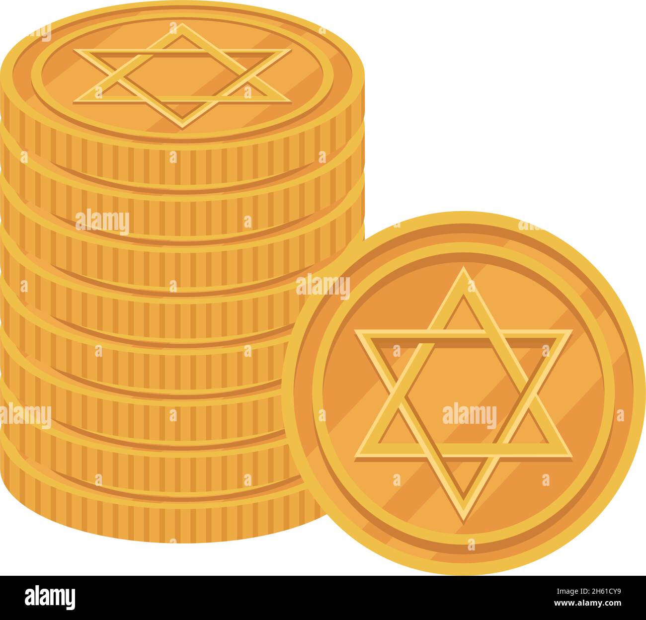 jewish coins golden Stock Vector Image & Art - Alamy
