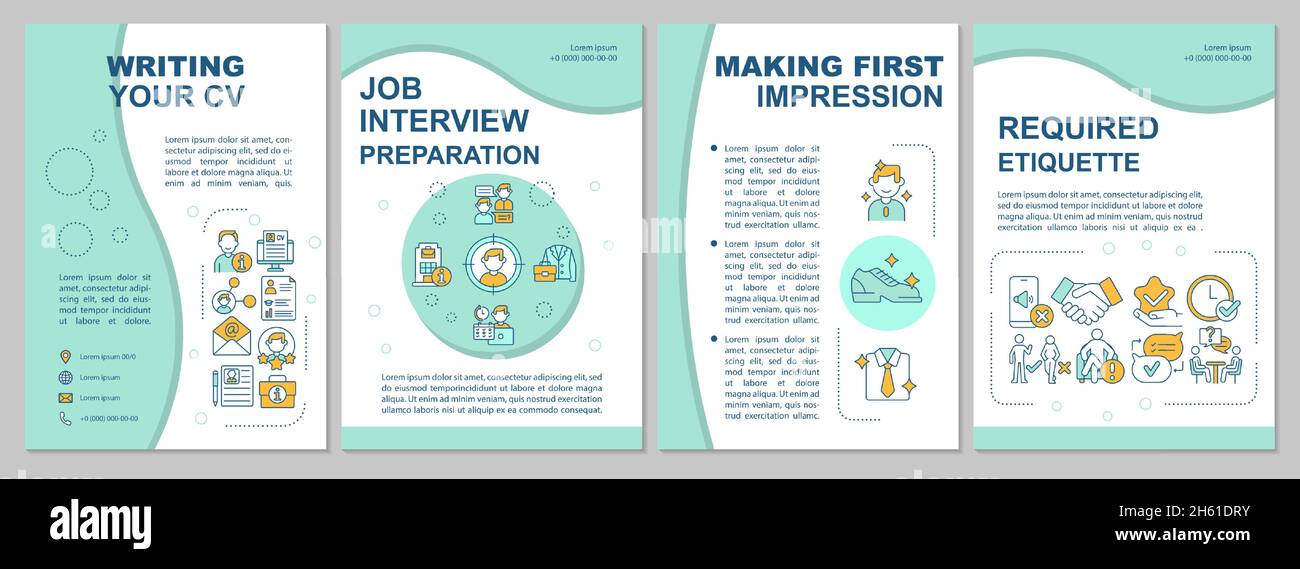 Job position application brochure template Stock Vector Image & Art - Alamy